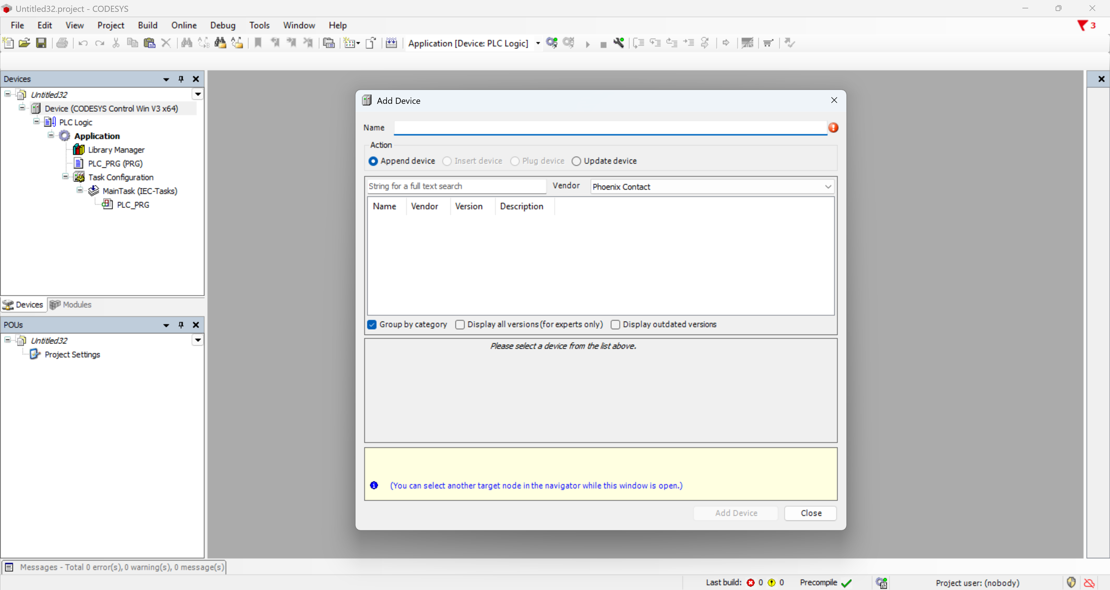 CODESYS Forge - CODESYS Forge / Talk / Runtime 🇬🇧: Codesys Control for PLCnext (PLC - AXL F 2152)